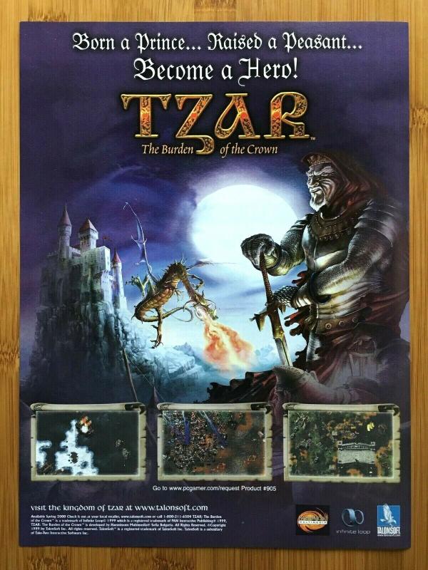tzar the crown pc 2000復古印刷廣告/海報 正版遊戲藝術 | PChomeUSA 海外代購