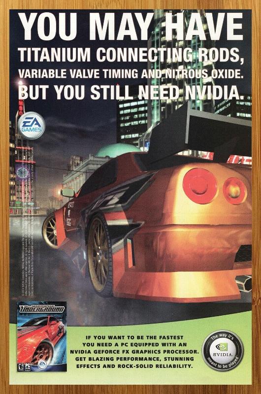 2005 nvidia geforce fx 顯卡卡 print ad/海報 需用 用於speed 地地 | PChomeUSA 海外代購