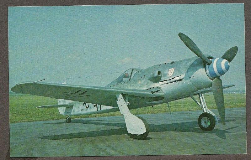 1975 mastercraft美國空軍博物館 明信片,1944年 focke-wolfe fw 190d-9“ 多拉 ...