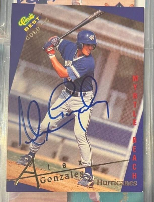 alex gonzalez 簽名親筆簽名 1993 經典最佳金色小聯盟卡#128 | PChomeUSA 海外代購