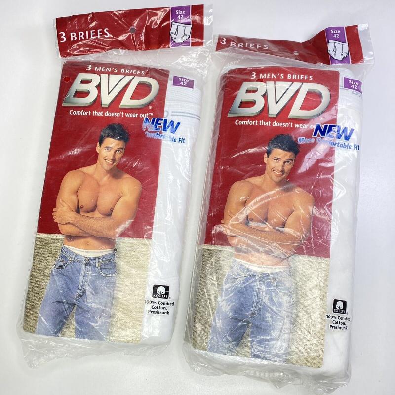 2包 復古 1996 bvd 3包 男士 白色內褲 內褲 尺寸42 全新 | PChomeUSA 海外代購