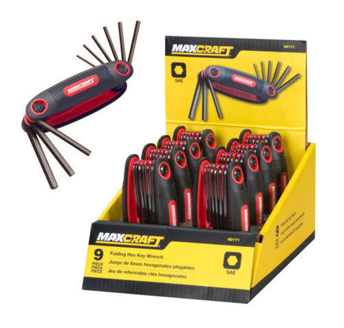 maxcraft 60171折疊六角扳手,sae,9件 | PChomeUSA 海外代購