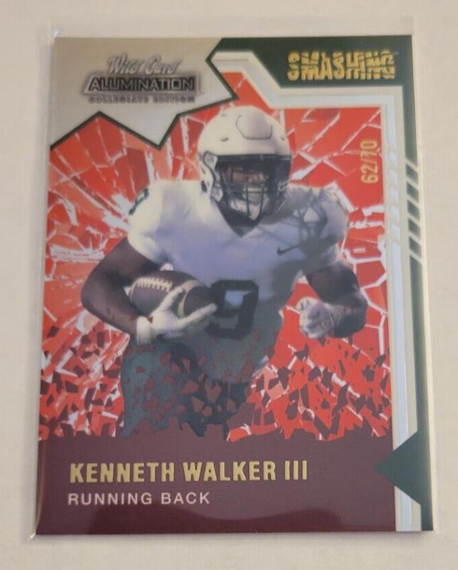 kenneth walker iii 2021 wild card smashing 粉碎 紅色 rc卡/70 | PChomeUSA 海外代購