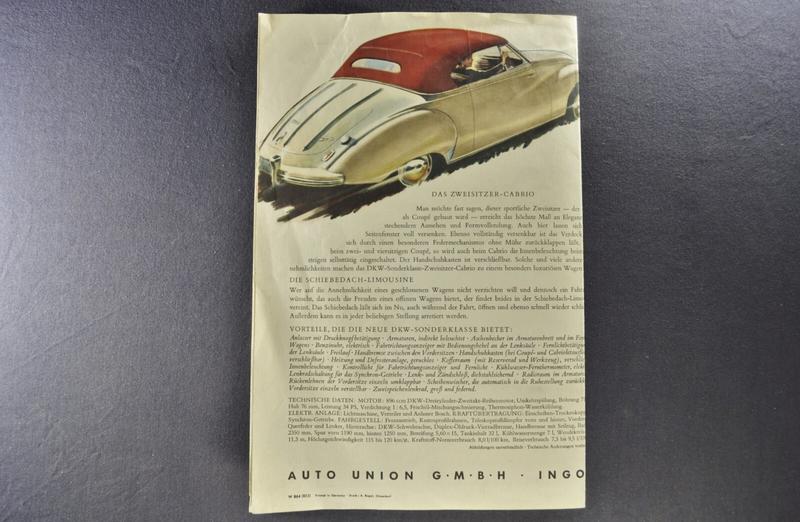 1954年dkw auto union brochure手冊文件夾 完美原版54德國文字 | PChomeUSA 海外代購