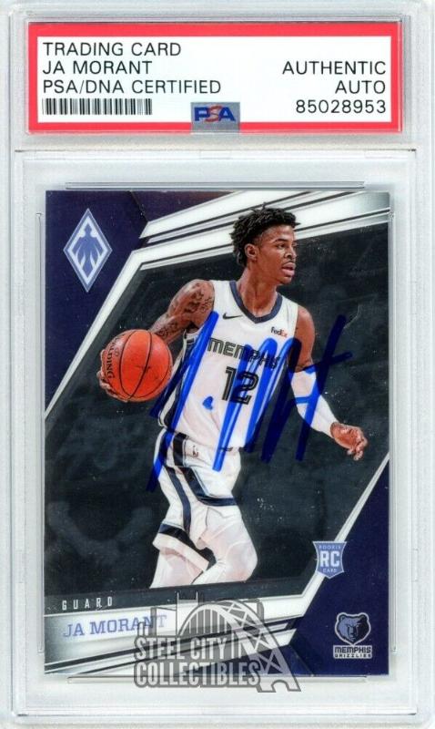 ja morant 2019-20 panini phoenix 親筆簽名新秀卡 #580 psa/dna | PChomeUSA 海外代購