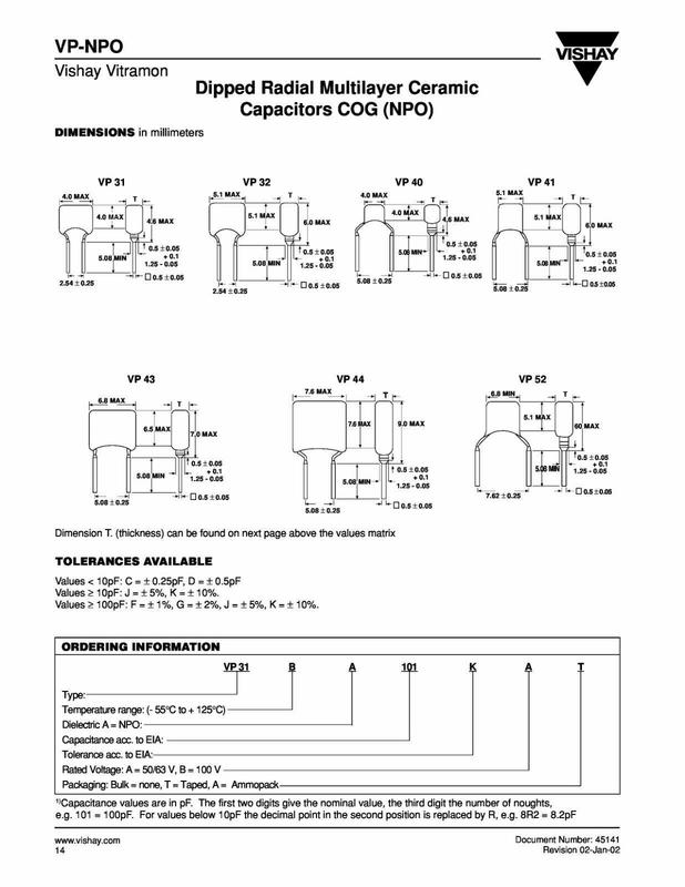 vitramon陶瓷輻射電容器4.7pf 100v c0g .2“ l / s vp41ba4r7cb 20件 | PChomeUSA 海外代購
