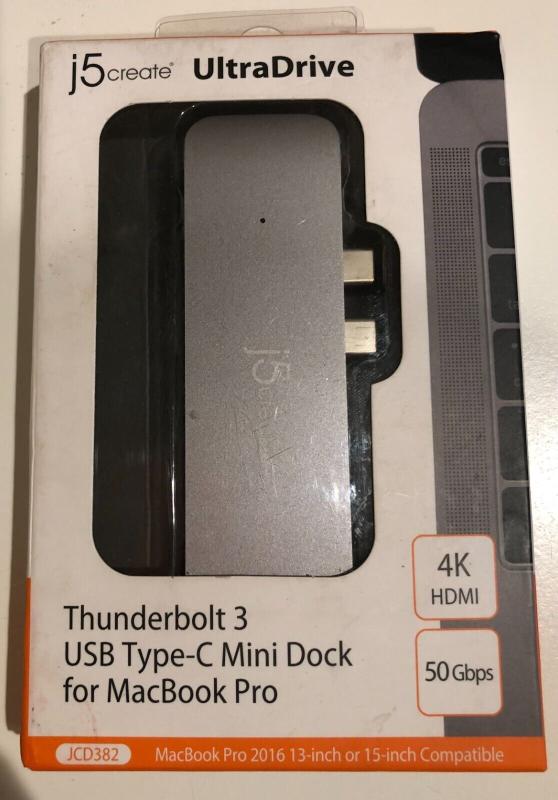 j5 create ultradrive thunderbolt 3 usb type-c mini 底座 用於macbook pro ...