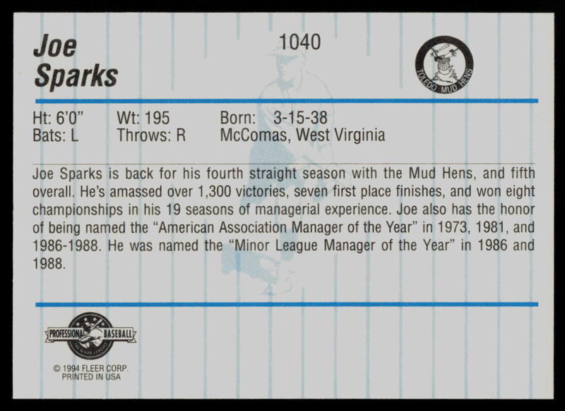 1994 fleer joe joe toledo toledo mud toledo | PChomeUSA 海外代購