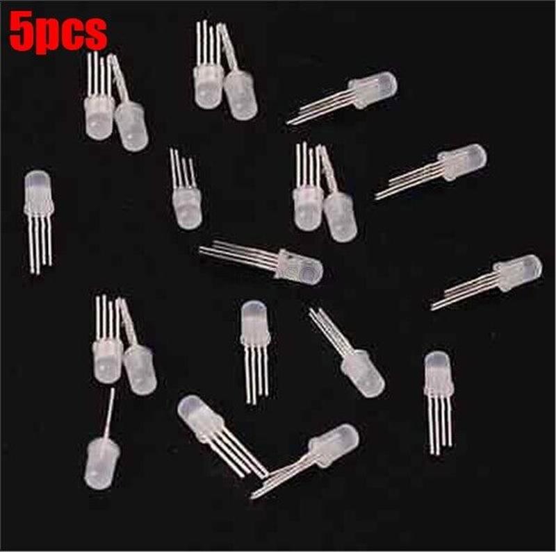 5件 pl9823 f5 5mm rgb led圓形p9823芯片組全彩led lb | PChomeUSA 海外代購