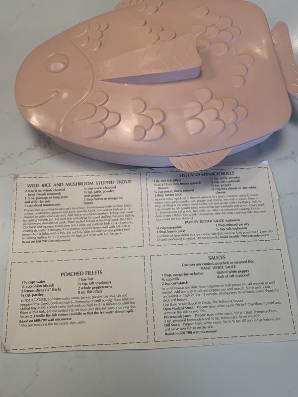 復古粉紅色ensar corp.微波爐魚電鍋蒸汽機(3件)美國製造 | PChomeUSA 海外代購