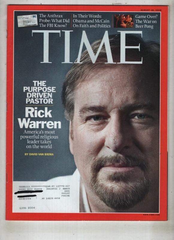 time mag 目的驅動牧師瑞克沃倫 18月18日112421nonr | PChomeUSA 海外代購