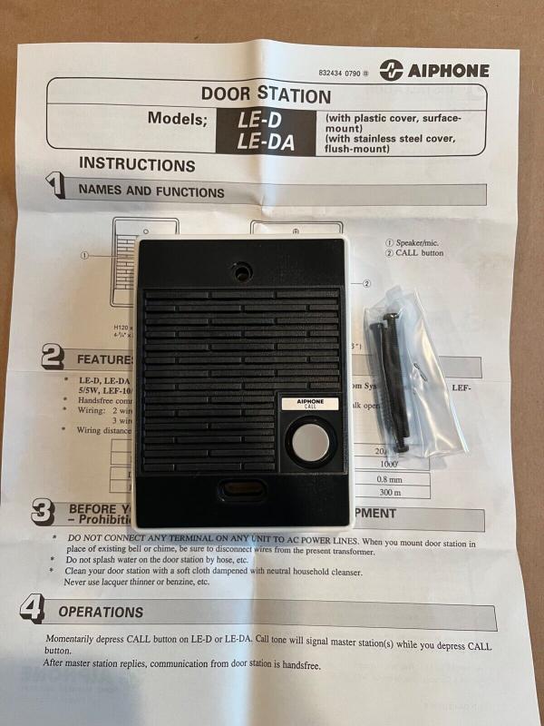 aiphone le-d surface mount 門牌 全新 | PChomeUSA 海外代購