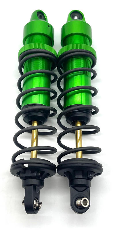 適合於traxxas xrt ultimate shocks(gtx 明星 綠色陽極氧化後輪,7861g(2) 78097-4 ...