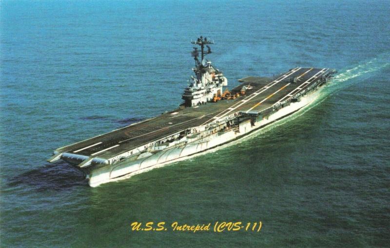 明信片uss intrepid cv / cva / cvs-11航空母艦 | PChomeUSA 海外代購