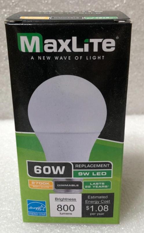 maxlite 2700k軟白色60w led替換燈泡可調光800流明(數量1) | PChomeUSA 海外代購