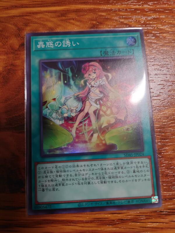 庫拉格の店 遊戲王 日紙 SD45-JP024 蟲惑的誘惑 (亮面) | 露天市集 | 全台最大的網路購物市集