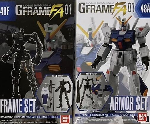 鋼彈 G FRAME FA 01 單售 48A+48F 鋼彈NT-1 代理版 盒玩 雙骨架+武裝 | 露天市集 | 全台最大的網路購物市集