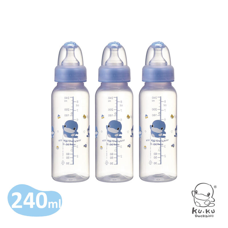 【PChome 24h購物】KUKU酷咕鴨晶鑽PP標準奶瓶240ml藍x3入 | 露天市集 | 全台最大的網路購物市集