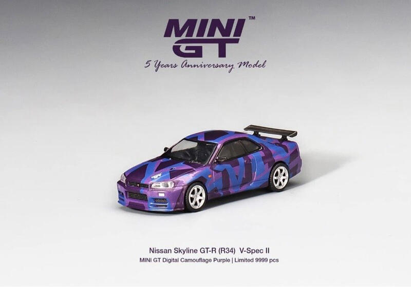 -78車庫- MINI GT minigt #446 Nissan Skyline GT-R R34 數位迷彩 限量款 | 露天市集 | 全台 ...