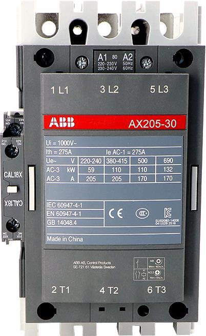 【嚴選特賣】原裝正品ABB交流接觸器AX260-30-11 AC220V230V AX系列現貨 | 露天市集 | 全台最大的網路購物市集