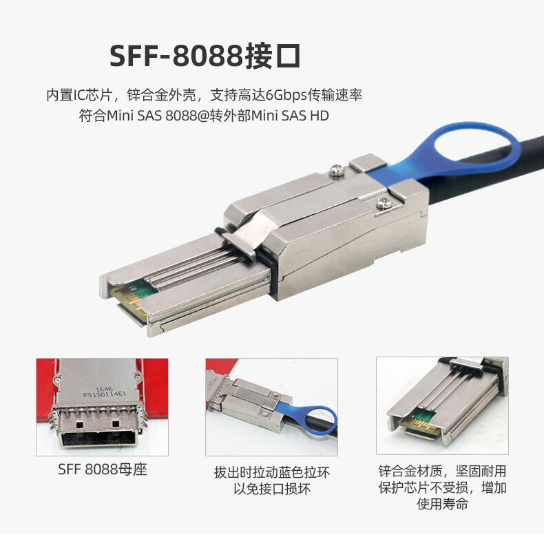 【嚴選特賣】NFHK SFF-8088對SFF-8436 QSFP+外置線MINI SAS對QSFP服務器線 | 露天市集 | 全台最大的網路購物市集