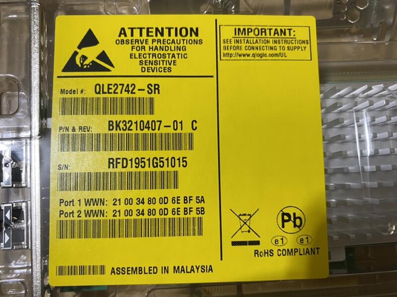 |限時下殺|全新QLogic QLE2742-SR 雙口32GHBA卡 PCIex8 HBA光纖卡 FC | 露天市集 | 全台最大的網路購物市集