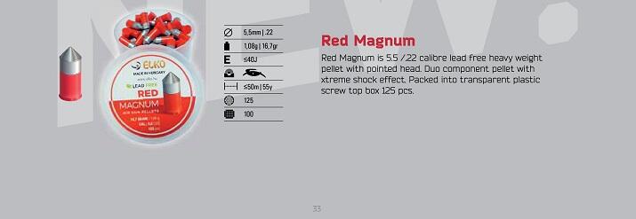 【HS漢斯】匈牙利 125入 ELKO.22/5.5mm RED MAGNUM 1.08g喇叭彈 穿甲彈-BA02112 | 露天市集 | 全 ...