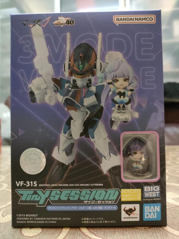 {彰化 弘泰 }現貨 BANDAI 萬代 TINY SESSION 超時空要塞VF-31S 齊格菲(阿拉德機)&美雲 | 露天市集 | 全台最大的網路購物市集