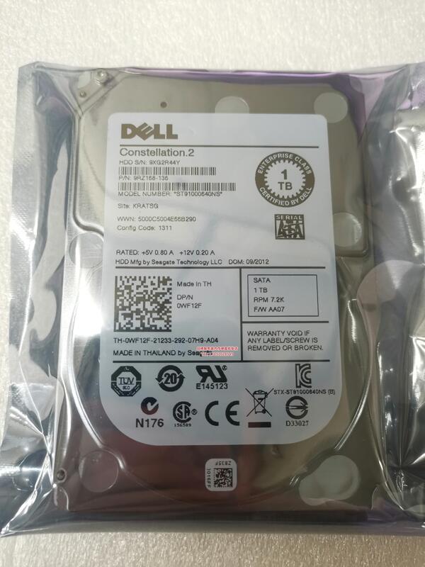 球球電子 DELL ST91000640NS 0WF12F WF12F 9RZ168-136 1TB SATA 2.5硬 | 露天市集 | 全 ...
