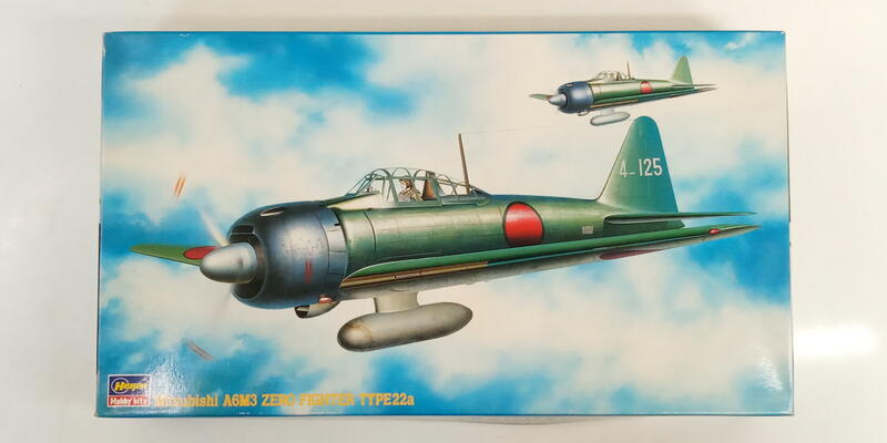 [中古良品] Hasegawa 長谷川模型 1/48 JT110 三菱 A6M3 零式艦上戰鬥機 22型甲 | 露天市集 | 全台最大的網路購物市集