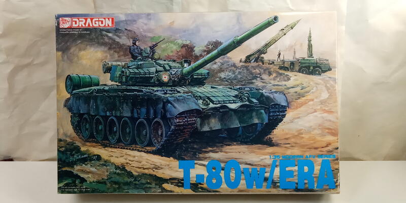 [中古良品] DRAGON 1/35 3505 蘇聯 T-80w/ERA 戰車 | 露天市集 | 全台最大的網路購物市集