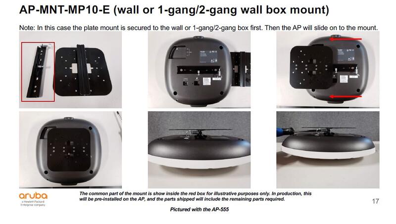 原廠 Aruba AP-5XX R1C72A AP-MNT-MP10-E Kit AP AP-505 AP-515壁掛 | 露天市集 | 全台最大的網路購物市集