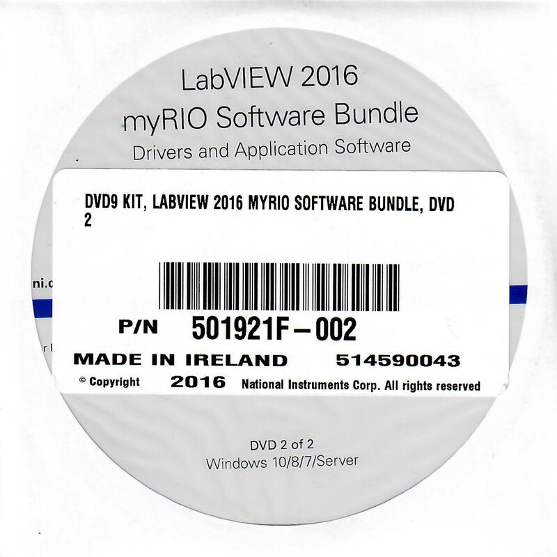 正版 LabVIEW 2016 myRIO軟體安裝光碟 二片裝 myRIO Software Bundle | 露天市集 | 全台最大的網路購物市集