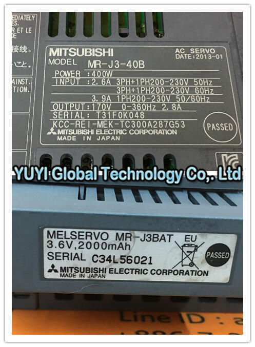 MITSUBISHI MR-J3-40B / MR-J3BAT AC SERVO DRIVE | 露天市集 | 全台最大的網路購物市集