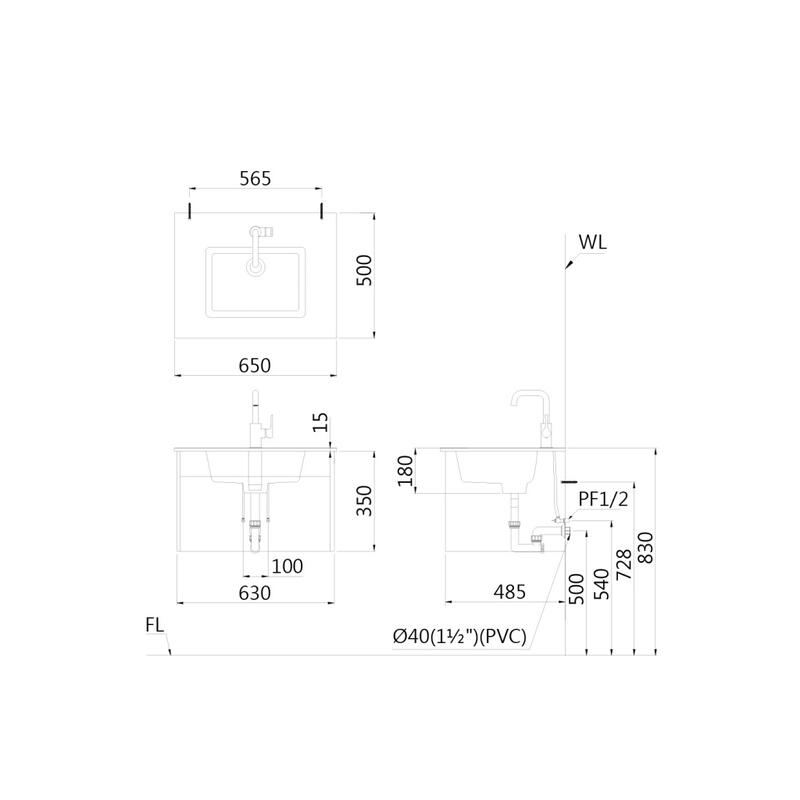 〖Caesar 凱撒衛浴〗 高雄免運 一體瓷盆浴櫃組 LF5030D 浴櫃 LF5030 面盆 洗手台 65CM【鋐欣】 | 露天市集 | 全台最大的網路購物市集