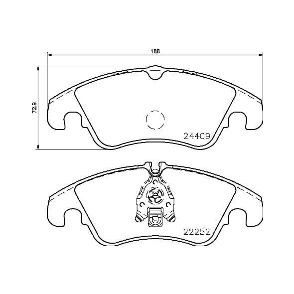 奧迪 A4 A5 A6 A7 Q5 前 來令片 煞車皮 P85145 130431 4G0698151AA | 露天市集 | 全台最大的網路購物市集