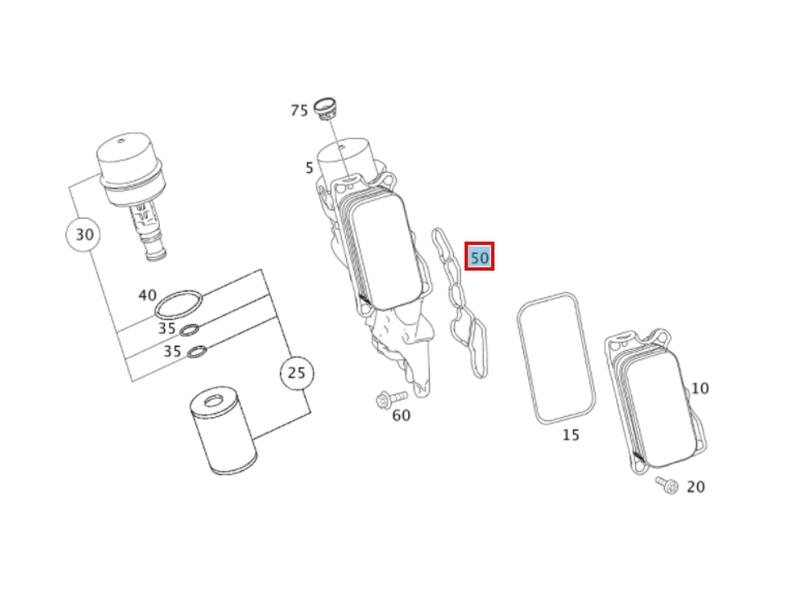 賓士 M272 機油芯座O令 2721840080 2721840280 機油芯墊片 W204 W221 W212 | 露天市集 | 全台最大 ...