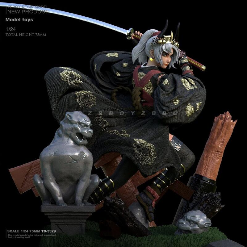 【熱銷現貨🔥】1/24 ZBBOY監制 櫻花斬女孩 玩具樹脂手辦 兵人 白模 TD-3329 | 露天市集 | 全台最大的網路購物市集