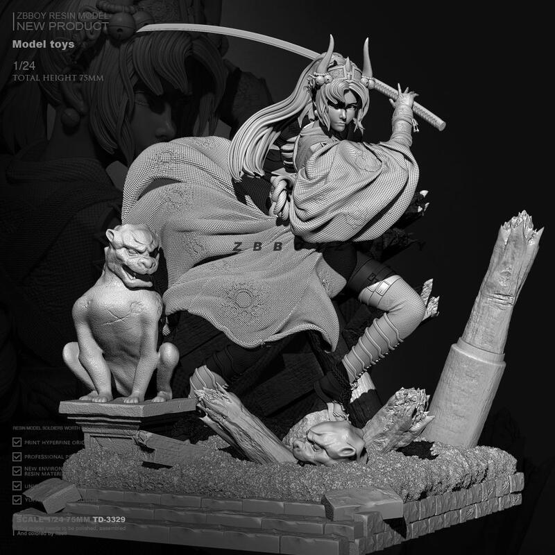 【熱銷現貨🔥】1/24 ZBBOY監制 櫻花斬女孩 玩具樹脂手辦 兵人 白模 TD-3329 | 露天市集 | 全台最大的網路購物市集