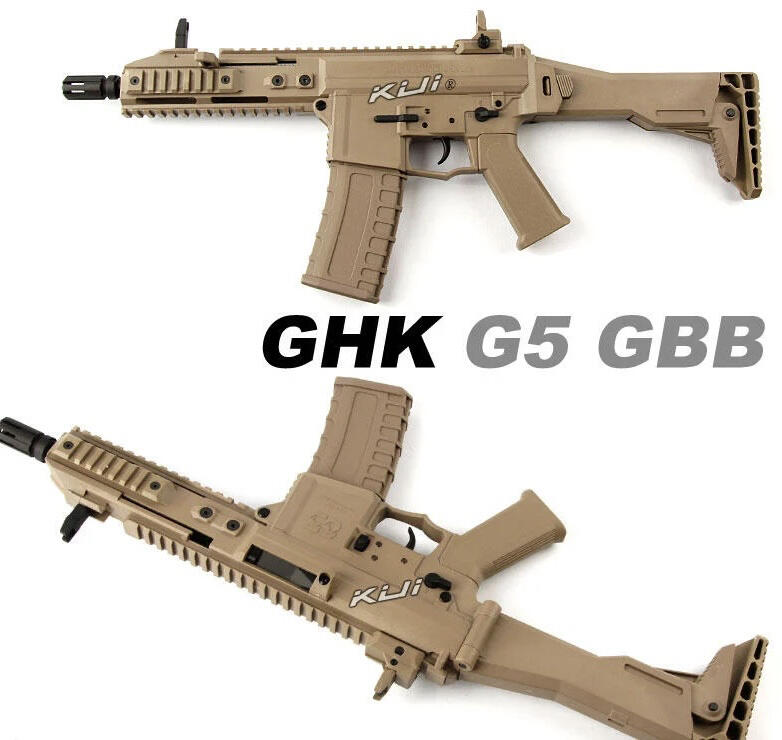 （圓仔）GHK G5 GBB 瓦斯步槍 氣動槍，瓦斯槍 長槍，輕量衝鋒槍 黑~15680、沙~16689 現貨含運！ | 露天市集 | 全台最大的網路購物市集