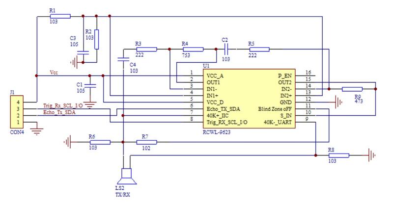 限時秒殺RCWL-1605 收發一體開放式超聲波測距模塊 GPIO 串口 IIC 單總線 | 露天市集 | 全台最大的網路購物市集
