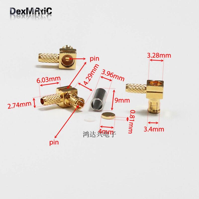 限時下殺射頻連接器MCX-JW1.5 MCX接頭 MCX公彎頭 壓接LMR100 RG316 RG174 | 露天市集 | 全台最大的網路購物市集