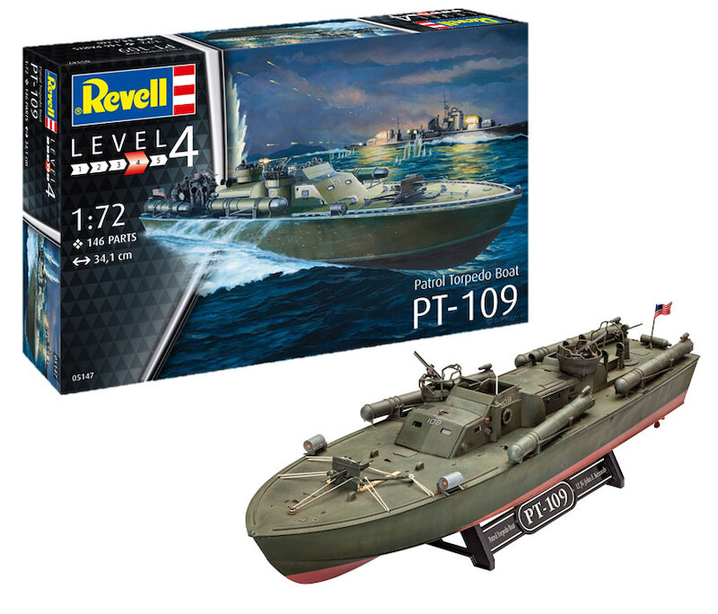 【千代】津衛模谷 利華 Revell 05147 1:72 魚雷巡邏艇 PT-109 拼裝艦船 | 露天市集 | 全台最大的網路購物市集