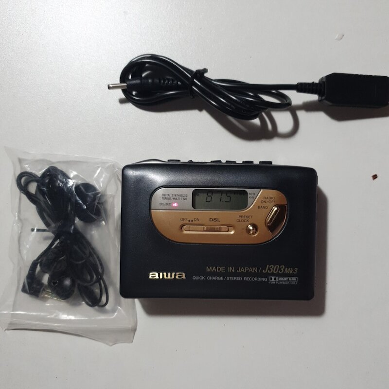 【千代】AIWA老式復古隨身聽原裝j303磁帶機中期旗艦機DSL重低音 | 露天市集 | 全台最大的網路購物市集