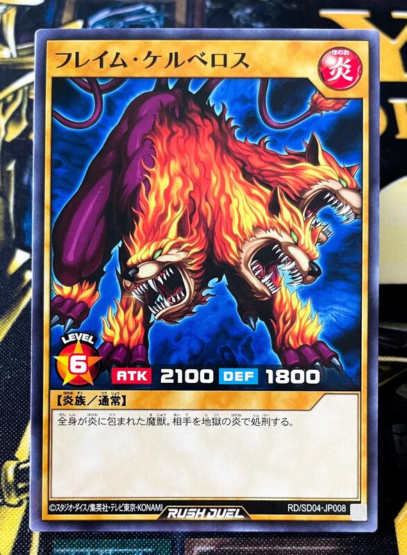 【威妮卡牌】遊戲王 RD RUSH DUEL フレイムケルベロス RD/SD04-JP008 普卡 | 露天市集 | 全台最大的網路購物市集
