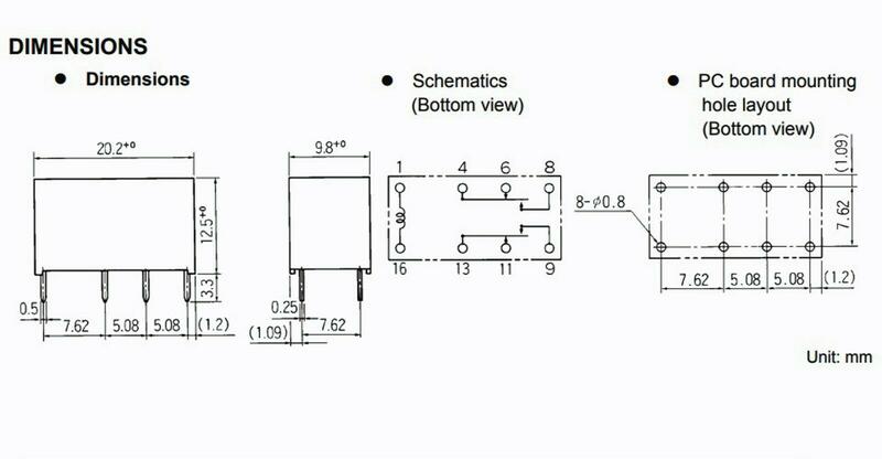 9V Relay 訊號繼電器 繼電器 RY9W-K DPDT 2C 9VDC Takamisawa Fuji | 露天市集 | 全台最大的網路購物市集