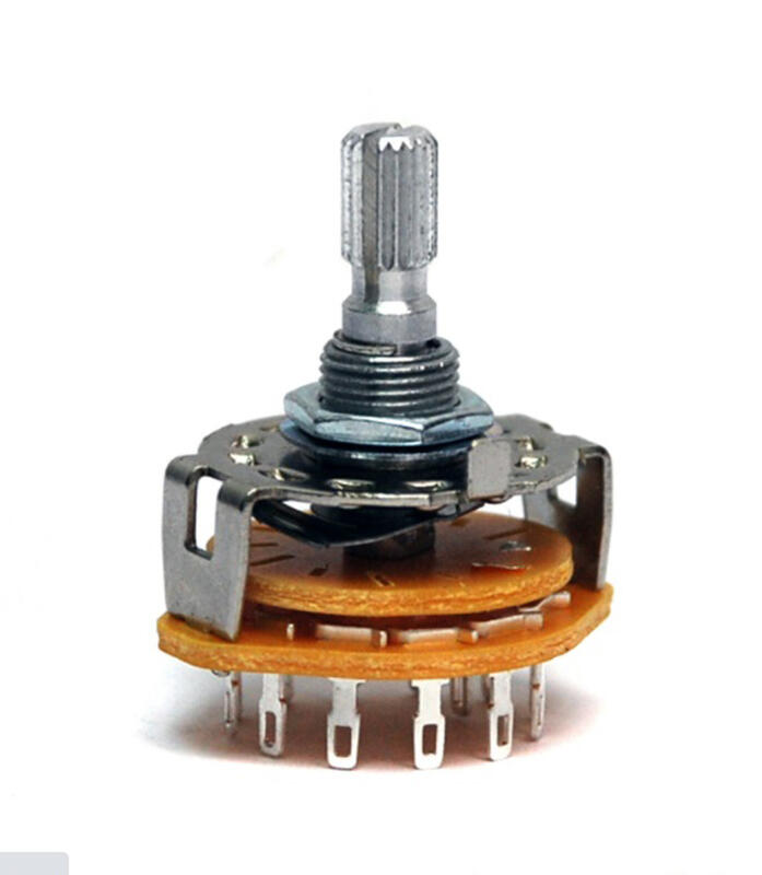 旋轉開關 波段開關 [ 2 通道 5 段 ] 2C5P 5PDT Rotary Switch 30V 0.25A | 露天市集 | 全台最大的 ...