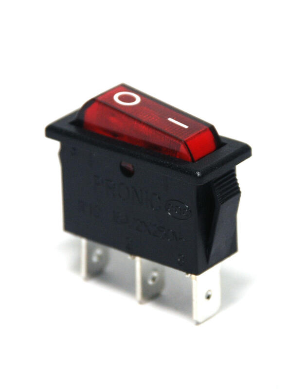 PRONIC 32x14mm 洛克開關 R121-12C-13 Rocker Switch 3P 16A | 露天市集 | 全台最大的網路購物市集