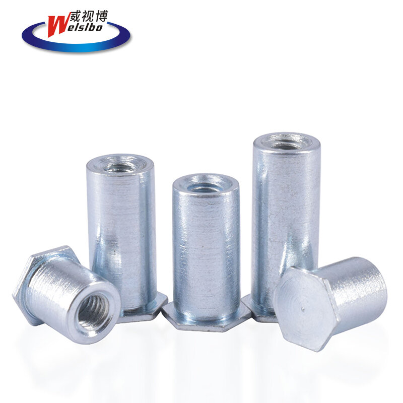 多型號多尺寸螺絲系列 碳鋼藍白鋅BSO-M3盲孔壓鉚螺柱壓鉚螺母柱六角螺套底孔4.2小外徑 滿159發貨 | 露天市集 | 全台最大的網路購物市集