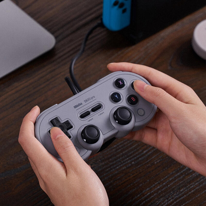 現貨 八位堂 8bitdo SN30 Pro 灰色 USB 有線震動 手把 控制器 支援PC NS Steam/老爺子 | 露天市集 | 全台最大的網路購物市集